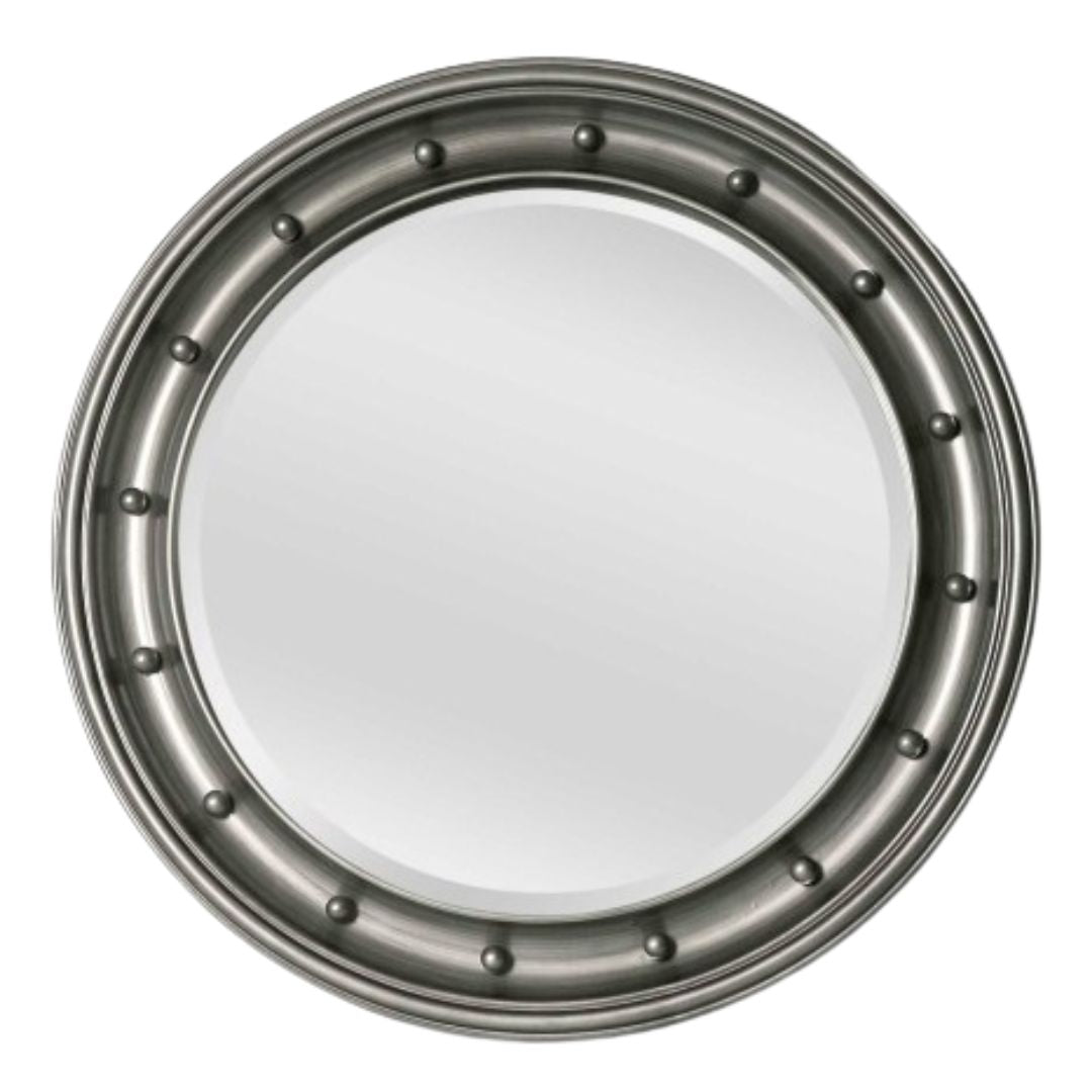 Clint Round Wall Mirror Silver – Mirror City