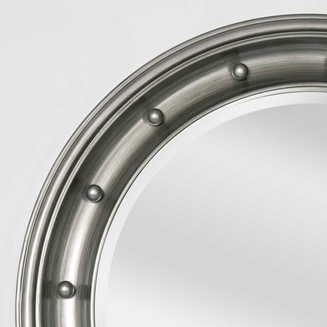 Clint Round Wall Mirror Silver – Mirror City