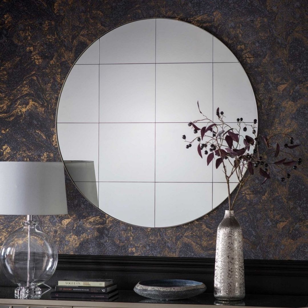 Brendon Silver Round Wall Mirror – Mirror City